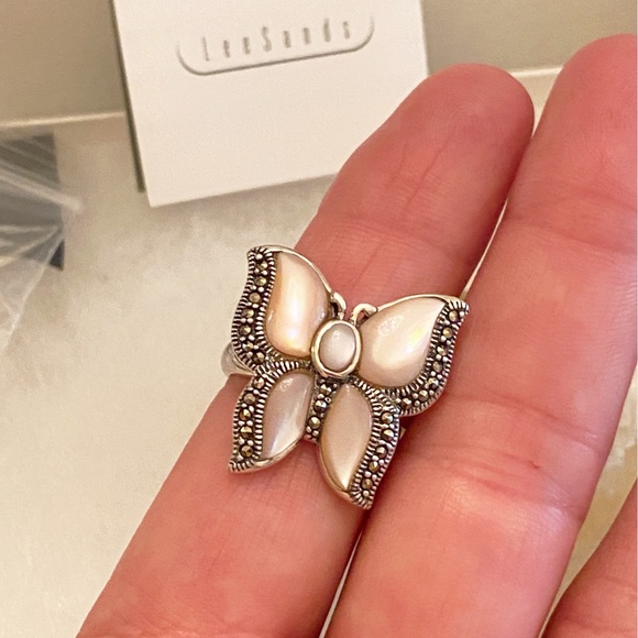 Lee Sands | Jewelry | Lee Sands Sterling Silver Pink Mother Of Pearl ...